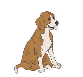 Good dog Royalty Free Vector Image - VectorStock