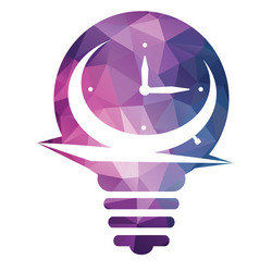 Time clock logo design template Royalty Free Vector Image