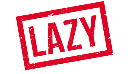 Lazy rubber stamp Royalty Free Vector Image - VectorStock