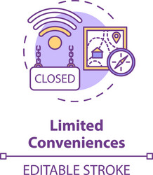 Poverty red gradient concept icon Royalty Free Vector Image