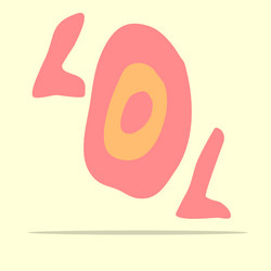 Lol laughing out loud Royalty Free Vector Image