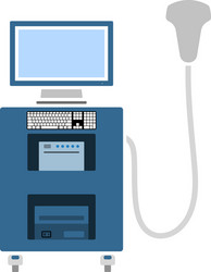 Ultrasound diagnostic machine icon Royalty Free Vector Image
