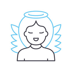 Angel Simple Outline Vector Images (over 870)