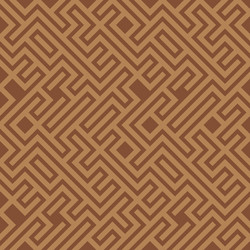 Brown geometric maze pattern Royalty Free Vector Image