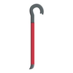 Pinch crowbar icon cartoon work metal Royalty Free Vector