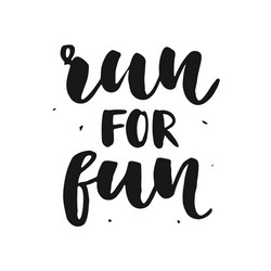 Run for fun logo design inspirational Royalty Free Vector