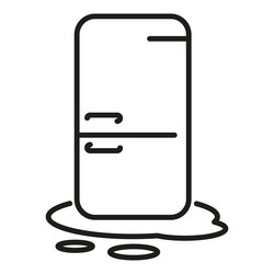 Broken fridge icon simple repair service Vector Image