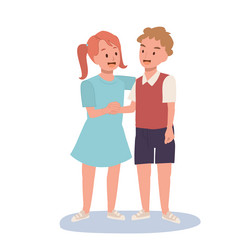 Children handshake concept cute happy kid doing Vector Image