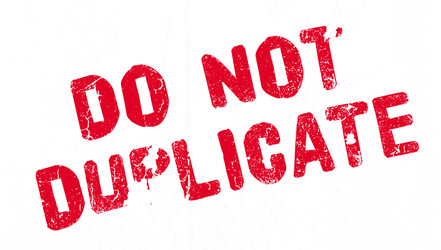 Do not duplicate rubber stamp Royalty Free Vector Image