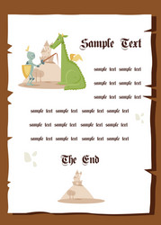 Dragon slayer Royalty Free Vector Image - VectorStock