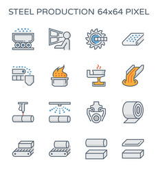 Steel roll icon Royalty Free Vector Image - VectorStock