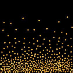 Golden dots on black background Royalty Free Vector Image