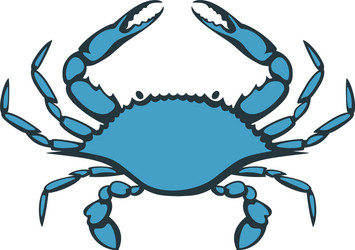 Blue crab Royalty Free Vector Image - VectorStock