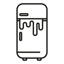Broken freezer icon simple repair service Vector Image