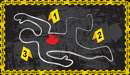 Chalk Outline Murder Vector Images (over 230)