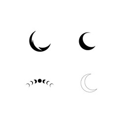 Moon logo Royalty Free Vector Image - VectorStock