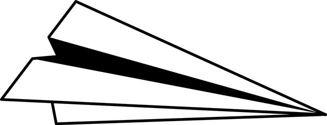 Paper plane cartoon Royalty Free Vector Image - VectorStock