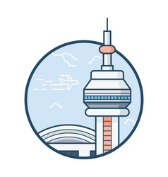 Cn tower icon Royalty Free Vector Image - VectorStock