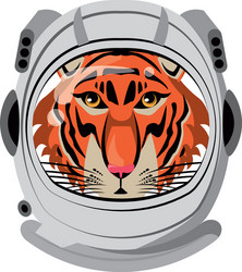 Astronaut helmet equipment cartoon isolated Vector Image