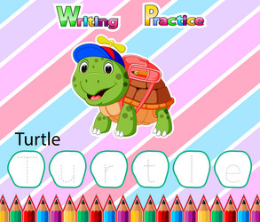 Turtle Flashcard Vector Images (91)