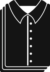 Clean polo shirt icon outline style Royalty Free Vector
