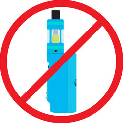 No vape sign prohibition smoking vaporizer area Vector Image