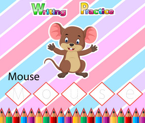 Handwriting Practice Worksheet Vector Images (over 8,800)