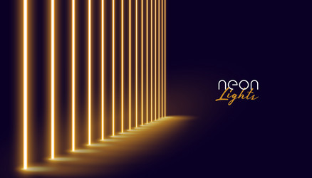 Neon room with led light stage background Vector Image