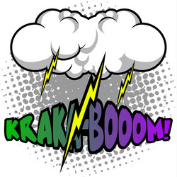 Comic Thunder Vector Images (over 1,100)