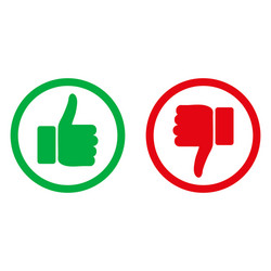Smileys face like and dislike emotions Royalty Free Vector