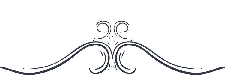 Antique decorative element scroll page Royalty Free Vector