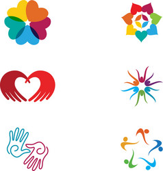 Community logo design template Royalty Free Vector Image