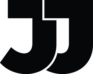 Letter j arrow emblem geometric logo Royalty Free Vector