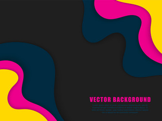 Colorful paper cut background Royalty Free Vector Image