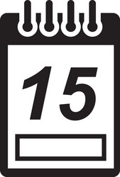 Calendar date notes business office event Vector Image