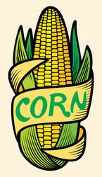 Corn symbol Royalty Free Vector Image - VectorStock