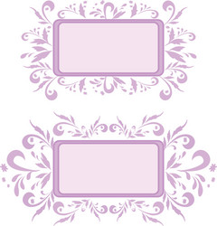 Square frame with lilac glitter Royalty Free Vector Image