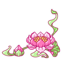 Lotus Corner Frame Vector Images (52)
