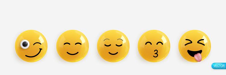 Funny smile emotion Royalty Free Vector Image - VectorStock