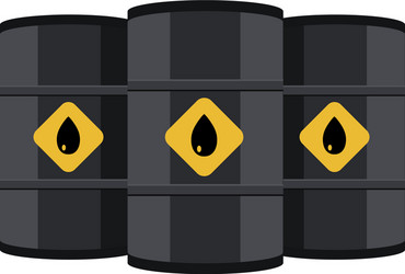 Acid barrels on a white background Royalty Free Vector Image