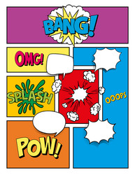 Blank Comic Book Pow Vector Images (over 100)