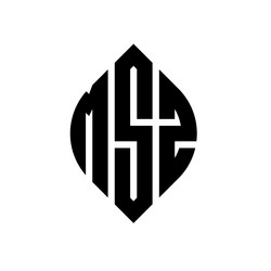 Msz logo letter design Royalty Free Vector Image