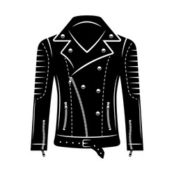 A classic leather jacket Royalty Free Vector Image
