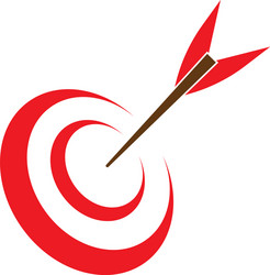 Target icon clipart design isolated Royalty Free Vector