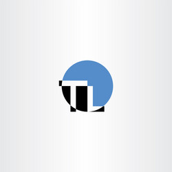 Letter tl lt logo icon design template Royalty Free Vector