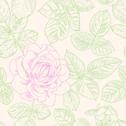 Roses seamless pattern Royalty Free Vector Image