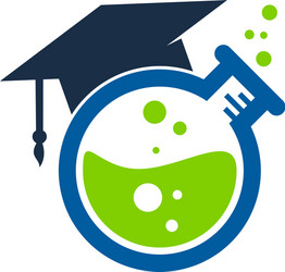 Lab education logo icon design Royalty Free Vector Image