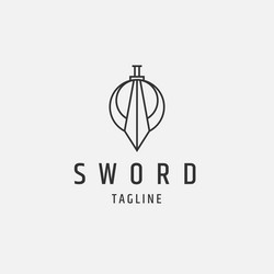 Diamond sword logo Royalty Free Vector Image - VectorStock