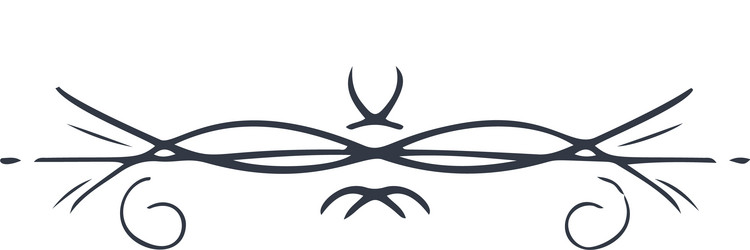 Antique decorative element scroll page Royalty Free Vector