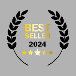 Best seller emblem design award badges Royalty Free Vector